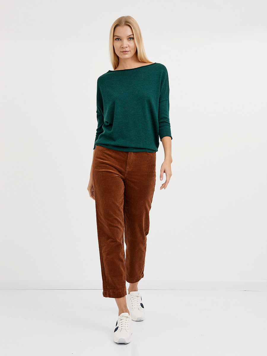 Купить брюки женские из микровельвета D41PN241F-08U в официальном ...